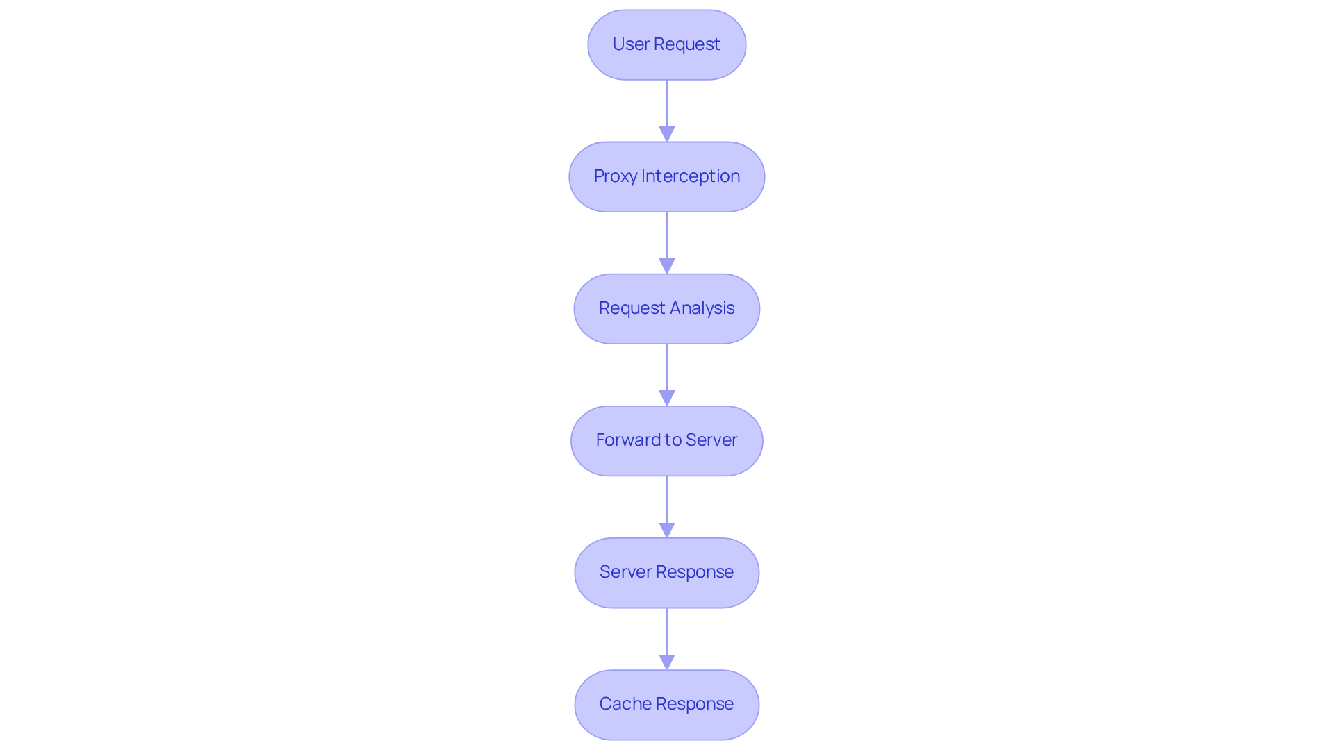This flowchart shows the journey of a request from a user through the HTTP proxy to the server and back. Each box represents a step in the process, helping you understand how proxies manage web traffic.