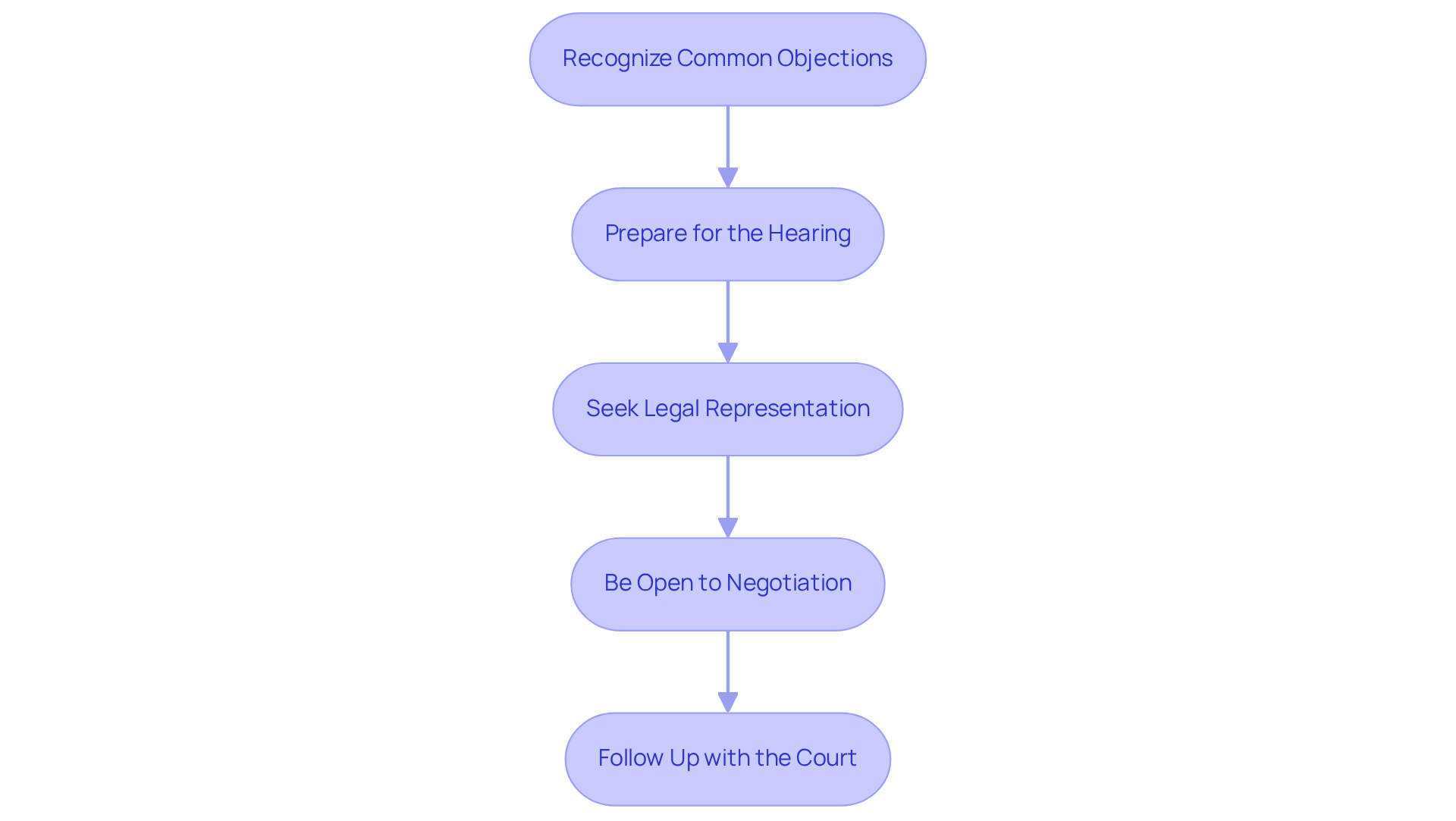 Each box represents a step in the process of addressing objections and navigating the court approval. Follow the arrows to see how each step leads to the next, helping you manage the complexities of the settlement process.