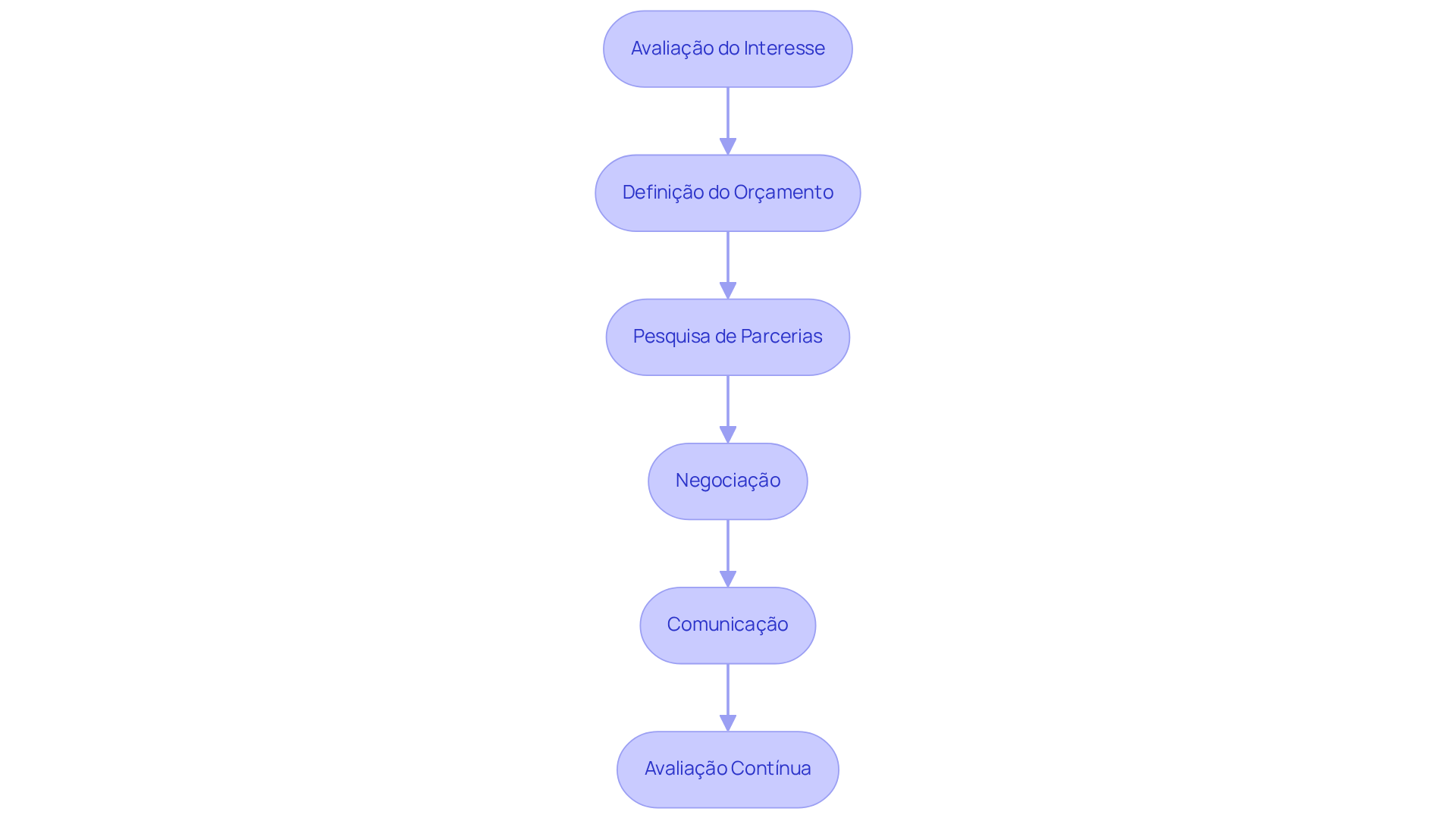 Cada caixa representa uma etapa do processo de implementação. Siga as setas para entender como cada passo leva ao próximo, ajudando a garantir que o programa seja bem-sucedido.