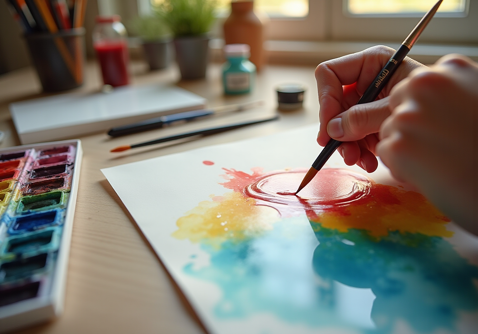 Vibrant Watercolor Techniques in Action Vibrant Watercolor Techniques in Action