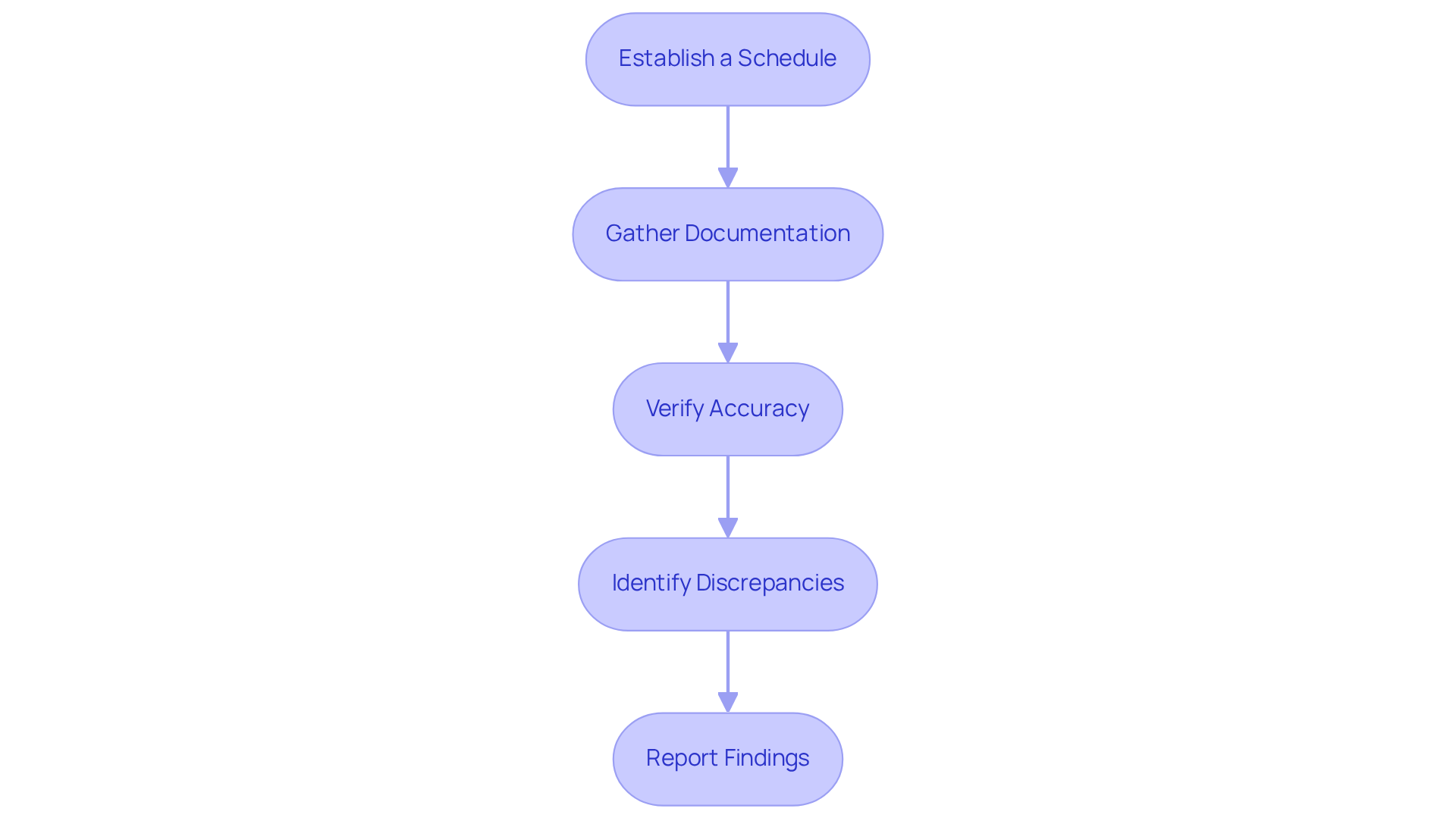 Each box represents a crucial step in the payroll audit process. Follow the arrows to see how each step leads to the next, ensuring a thorough and effective audit.