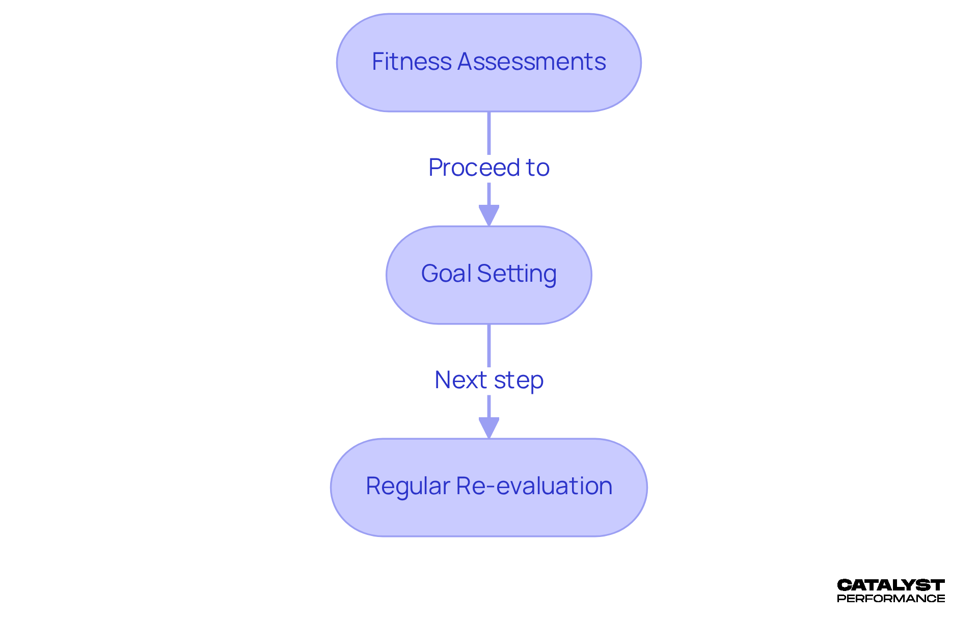 Each box represents a crucial step in your fitness journey. Start with assessments to understand your current state, then set specific goals to aim for, and finally, regularly check your progress to stay on track and motivated.