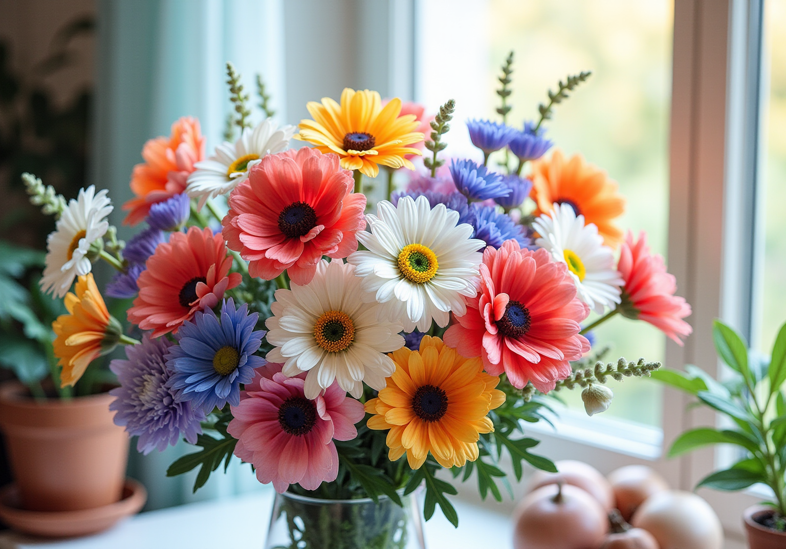 Vibrant Watercolor Wildflowers in Home Decor Vibrant Watercolor Wildflowers in Home Decor