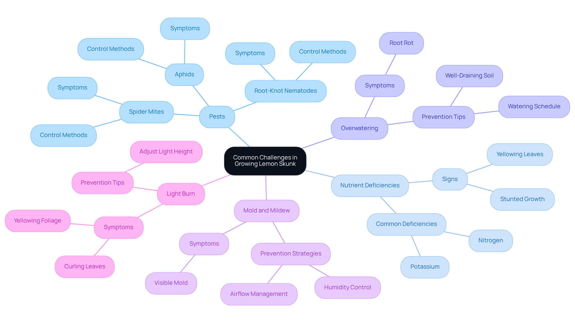 The center node represents the main theme, with branches showing different challenges. Follow each branch for tailored advice on how to tackle each issue.