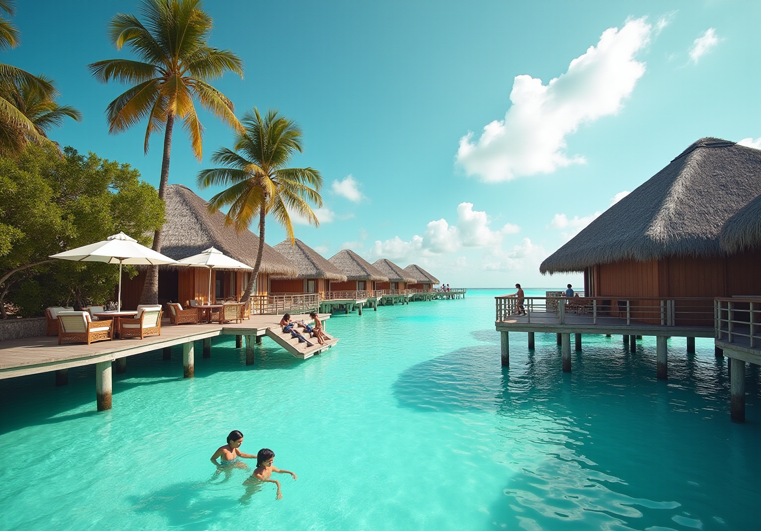 Family-Friendly Overwater Resort in the Maldives
