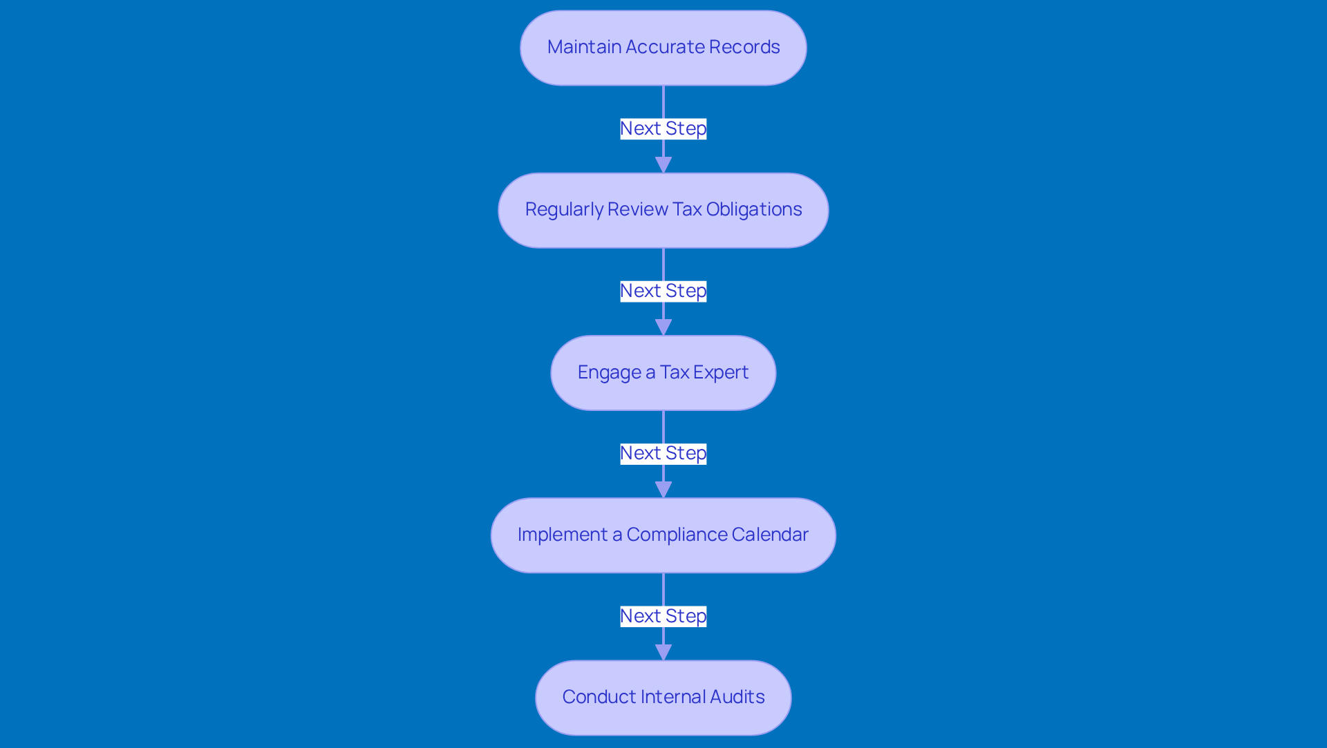 Each box in the flowchart represents a strategy to help small agencies manage their tax compliance. Follow the arrows to see how each step builds on the previous one, guiding you toward a smoother tax season.