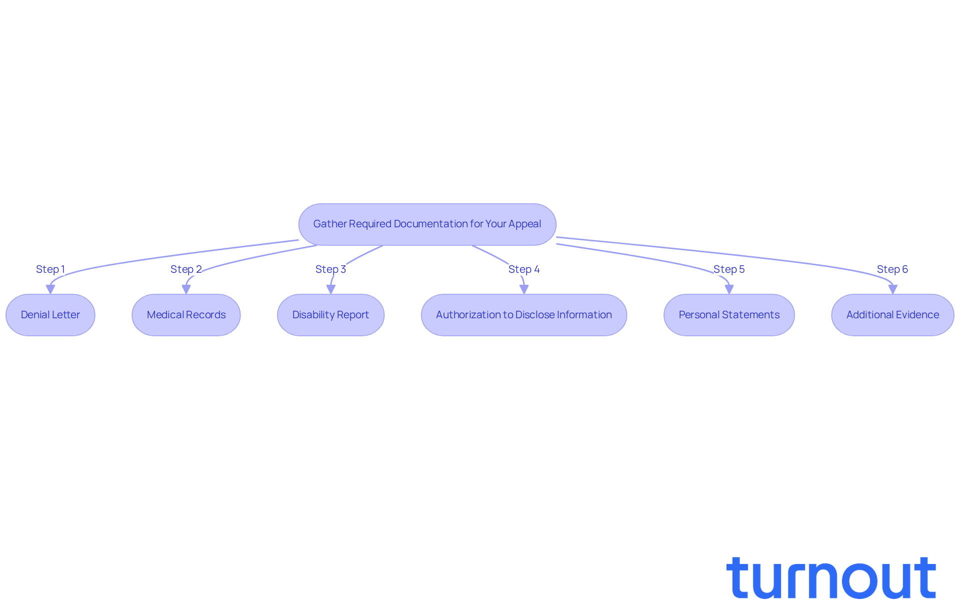 Follow the arrows to see each step in gathering your documents. Each box represents a crucial piece of paperwork needed for your appeal, and the descriptions explain why they matter.