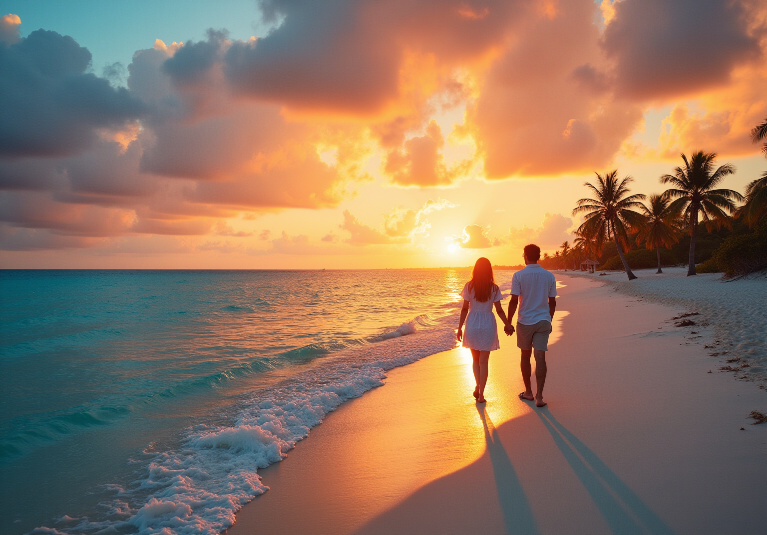 Romantic Beach Stroll in the Bahamas Romantic Beach Stroll in the Bahamas